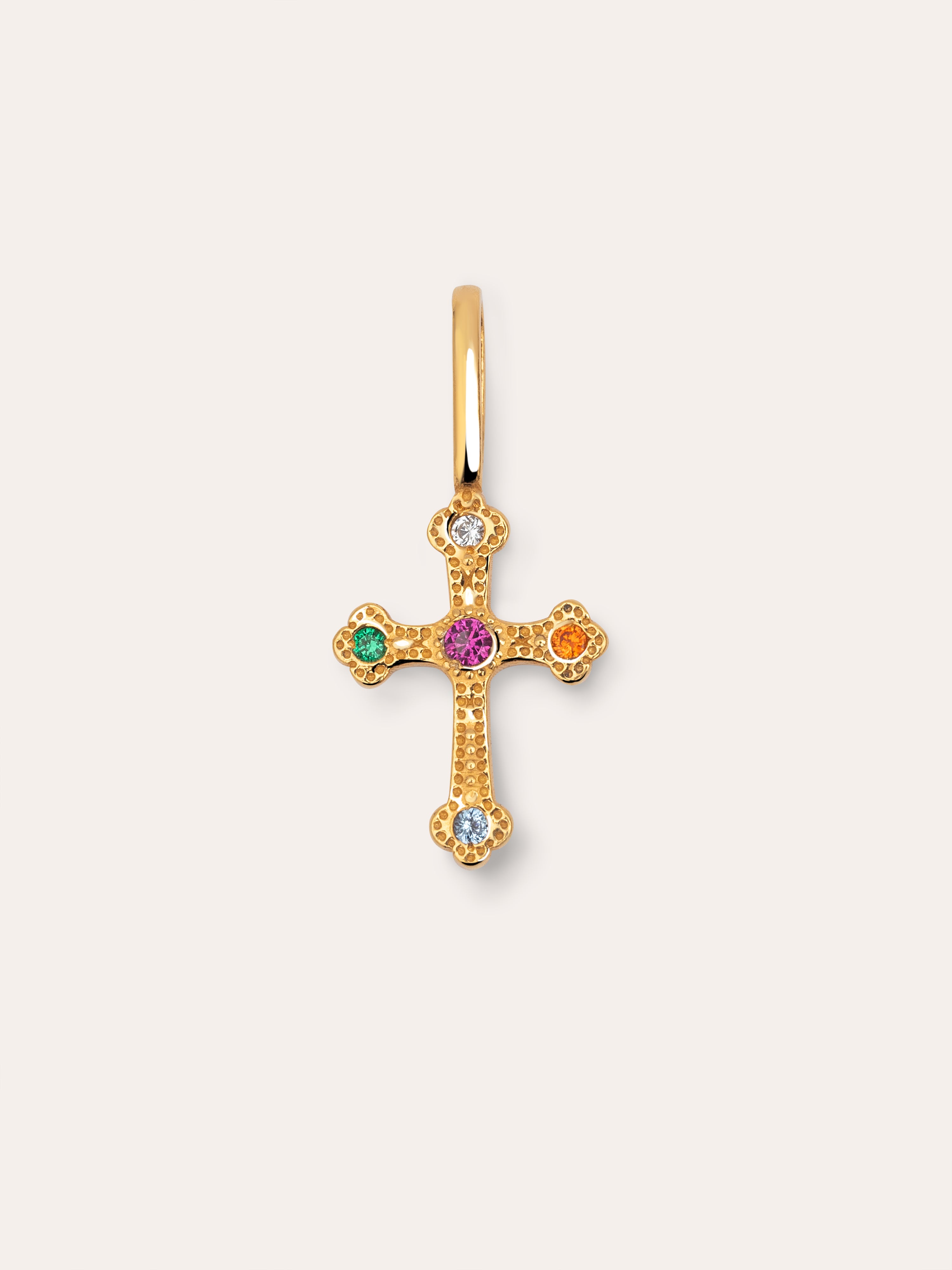 Charm Mónica Cruz Plata Baño Oro – SINGULARU