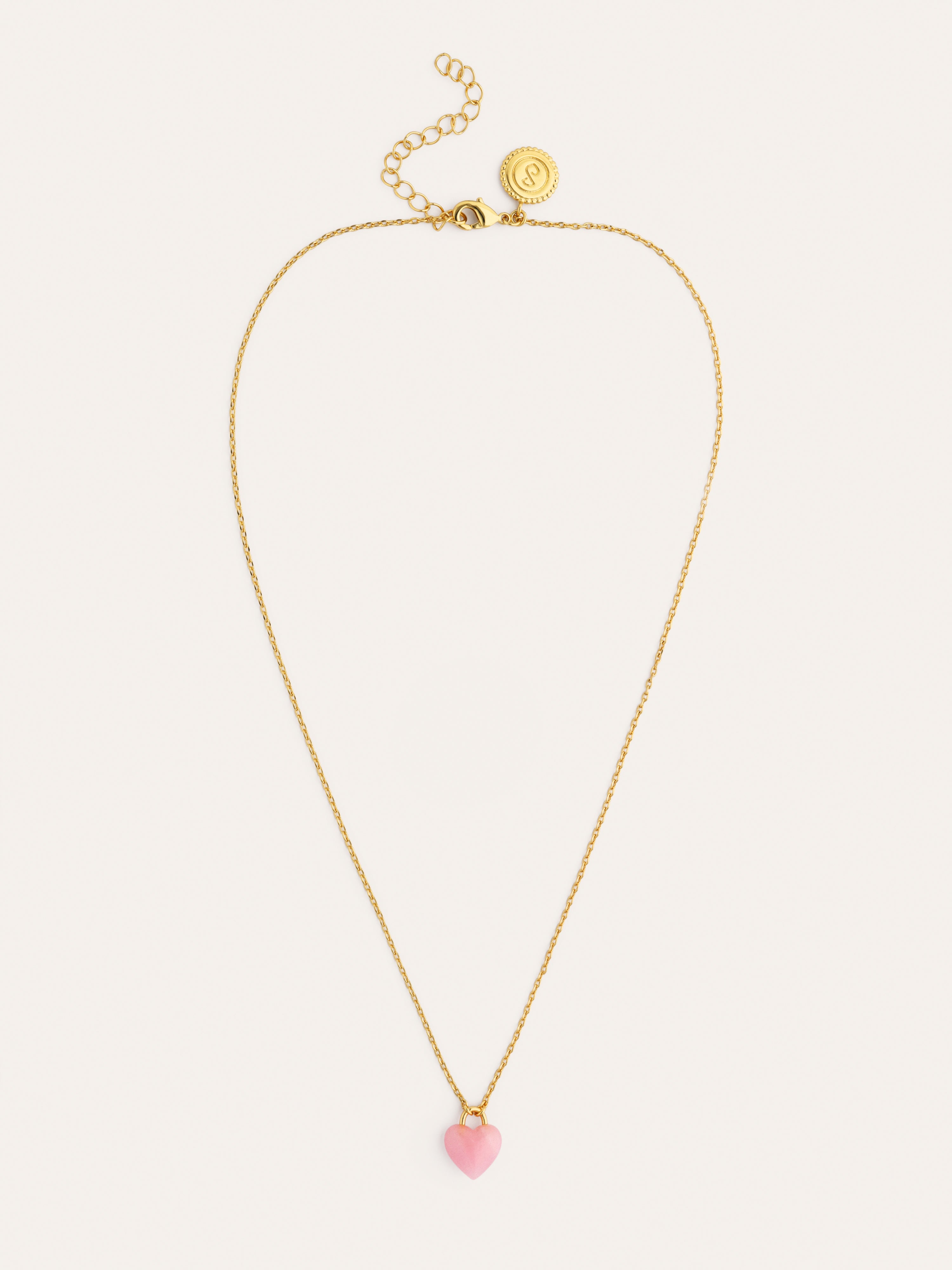 Collar Sweet Heart Pink Stone Baño Oro – SINGULARU